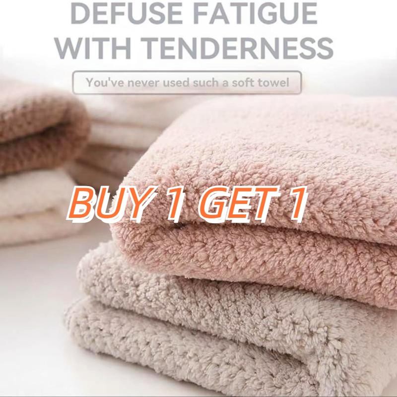 【BUY 1 GET 1】Super Soft Microfiber Bath Towel Adult Three Second Dry ...