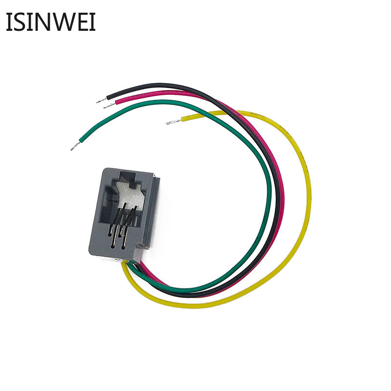 10pcs 616E 4P4C RJ11 Connector Modular Plug Female Telephone Socket Interface Handset Cable ...