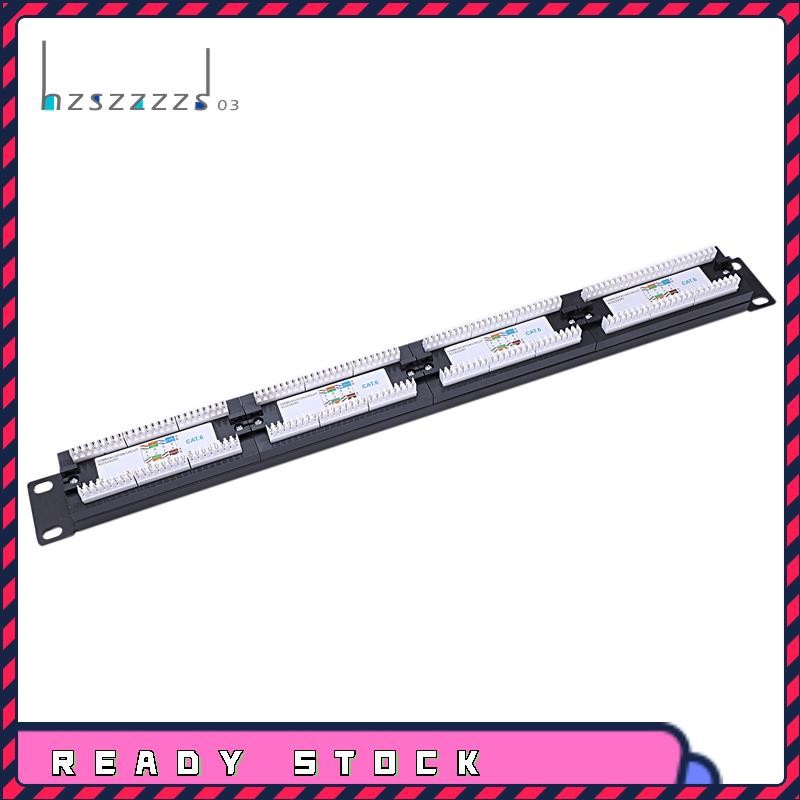 【Hzszzzzs03】UTP 24 Port Rj45 Patch Panel Rack Cable Wall Mounted ...