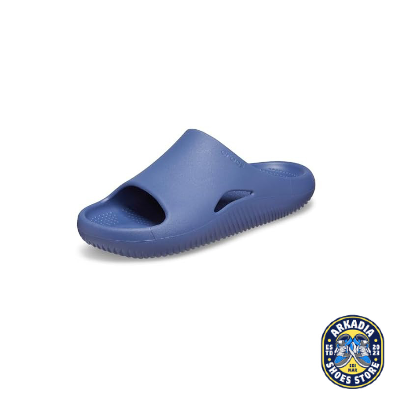 Crocs Mellow Recovery Slide Black/Bone/Blue 21.0-31.0 cm | Shopee ...
