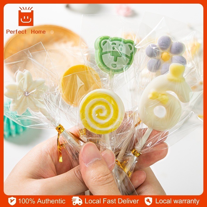 100pcs Candy Bags Transparent Cellophane Clear OPP Plastic Bags ...