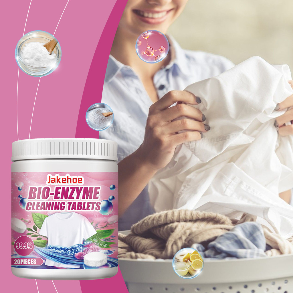 Clothing Decontamination Effervescent Tablets Biological Enzyme Salt Fizzer Clean Clothing ...
