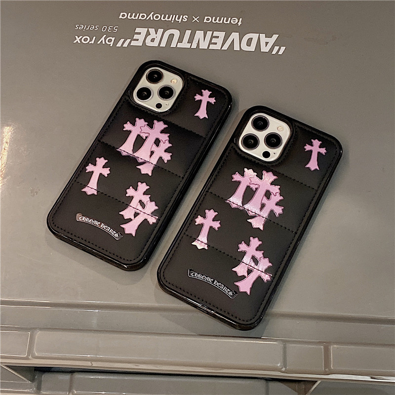 Pink Cross IPhone Case Compatible For IPhone 16 Pro MAX 11 12 13 14 15 ...