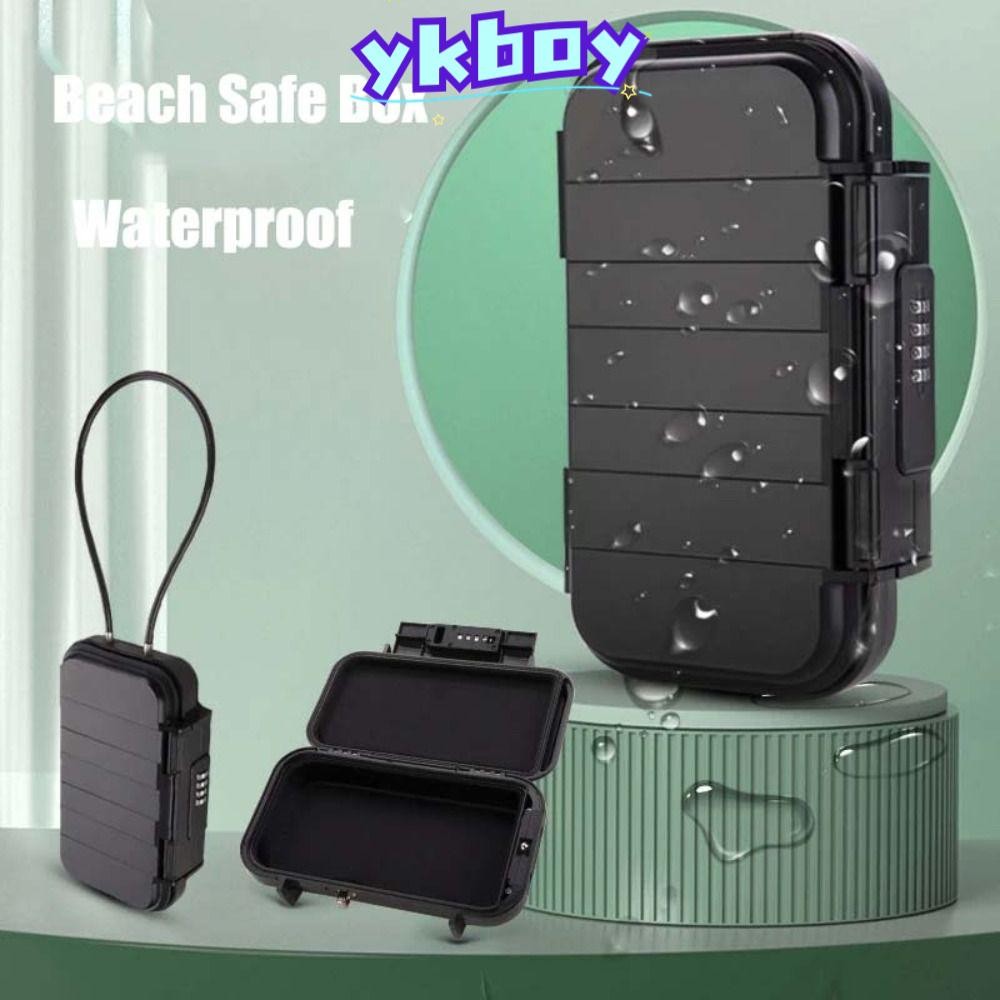 YKBOY Beach Safe Box, Waterproof 4-digit Password Phone Lock Box ...
