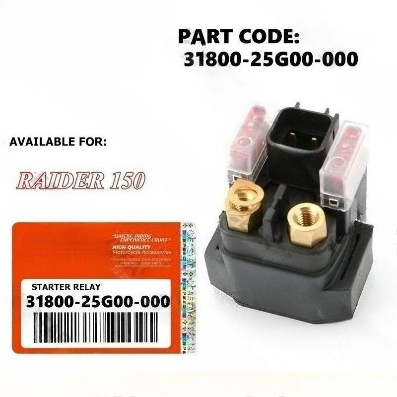 STARTER RELAY FOR Raider 150 CARB/FI/Satria Fu 150 31800-25G00-000 ...