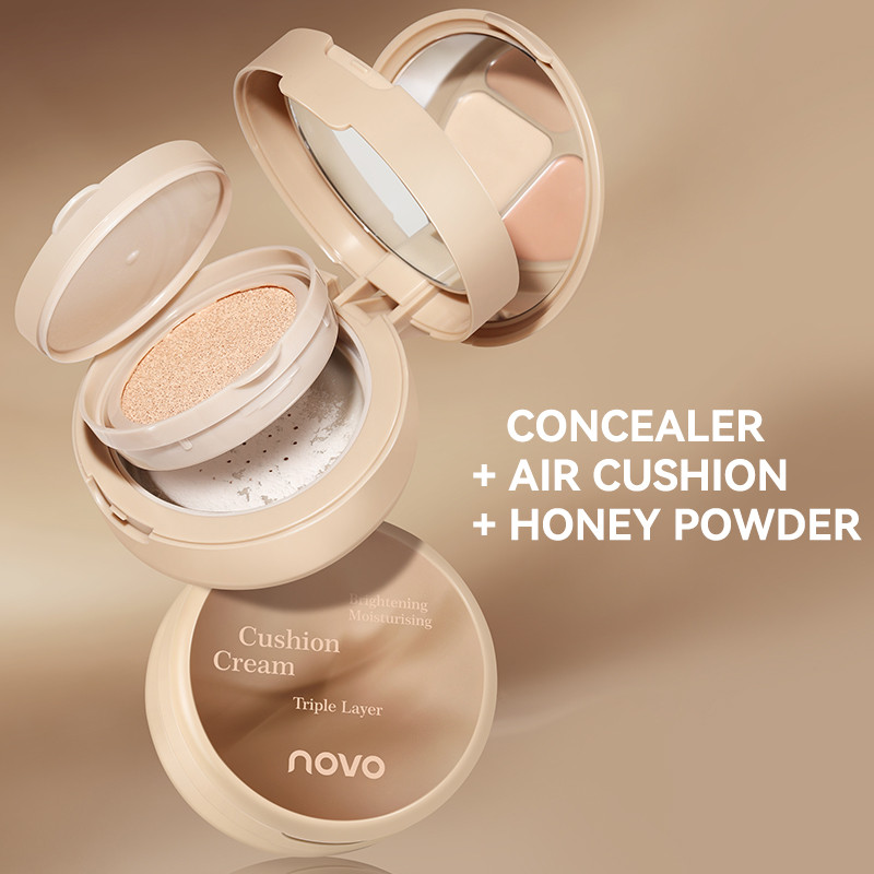 NOVO Three Layers Air Cushion Cream Longlasting Waterproof Conceal ...