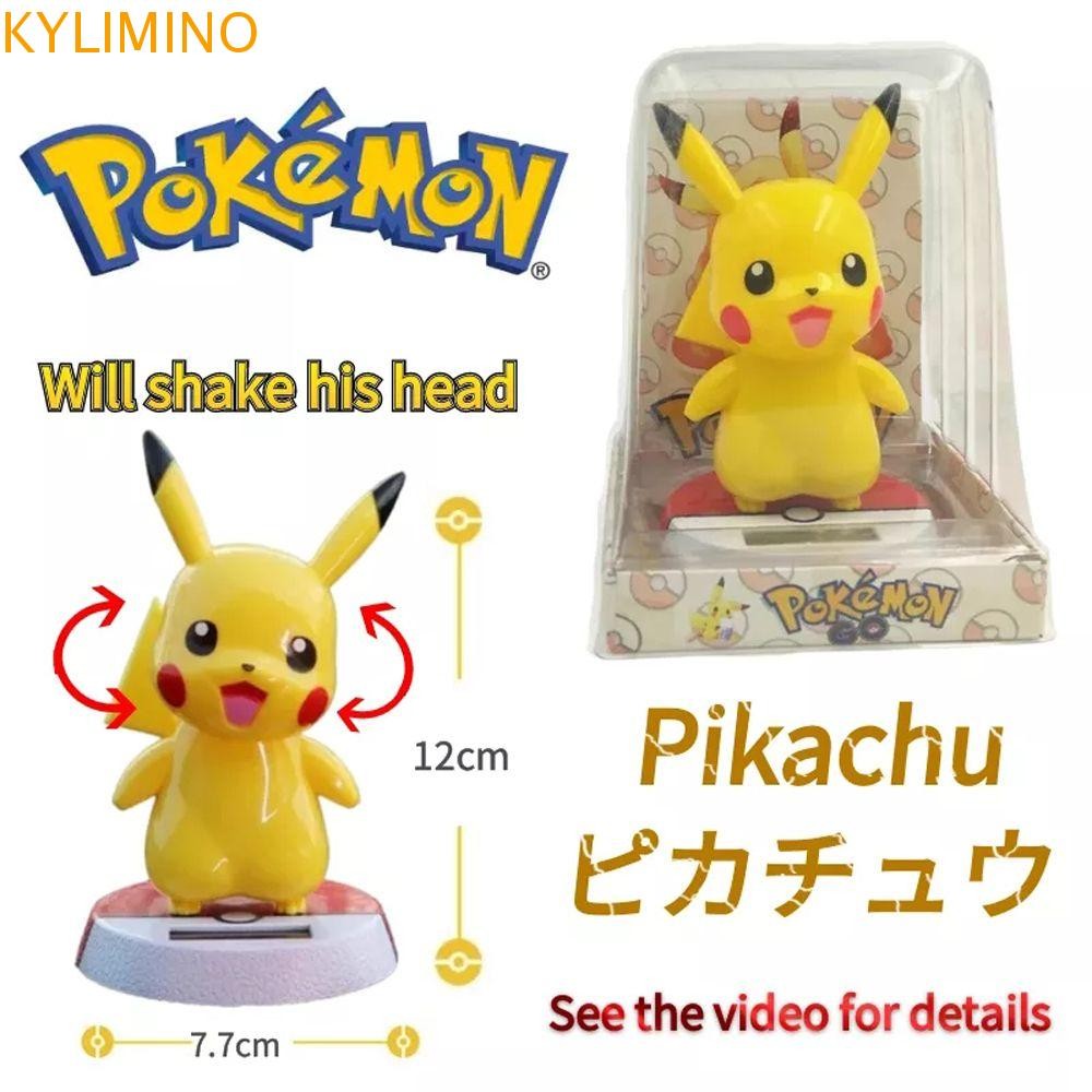 KYLIMINO Solar Powered Pikachu Car Interior Display Kids Recreation Toy ...