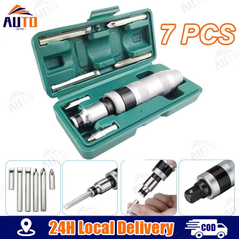 7PCS Impact Driver and Bits Screw Driver,Screwdriver Bit Set,Drive ...
