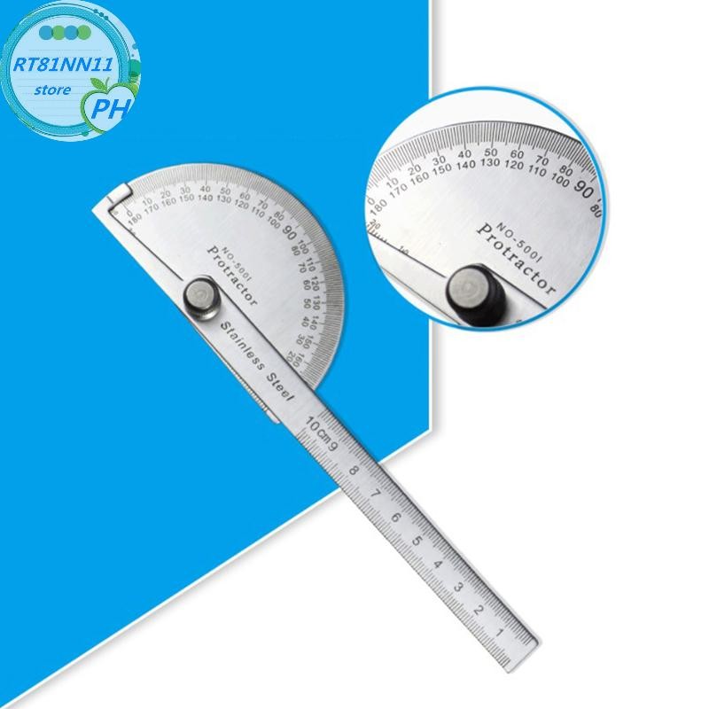 rt81nn11 180 Degree Protractor Metal Angle Finder Goniometer Angle ...