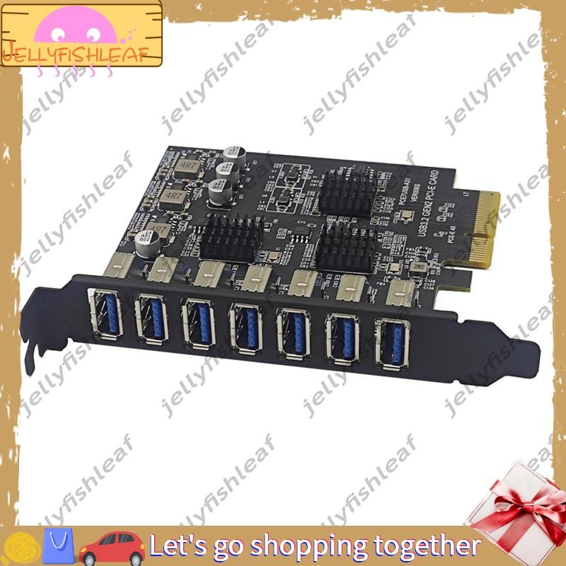 【jellyfishleaf】USB3.2 GEN2 10Gbps PCIe Expansion Card TYPE-A PCI-E 4X ...