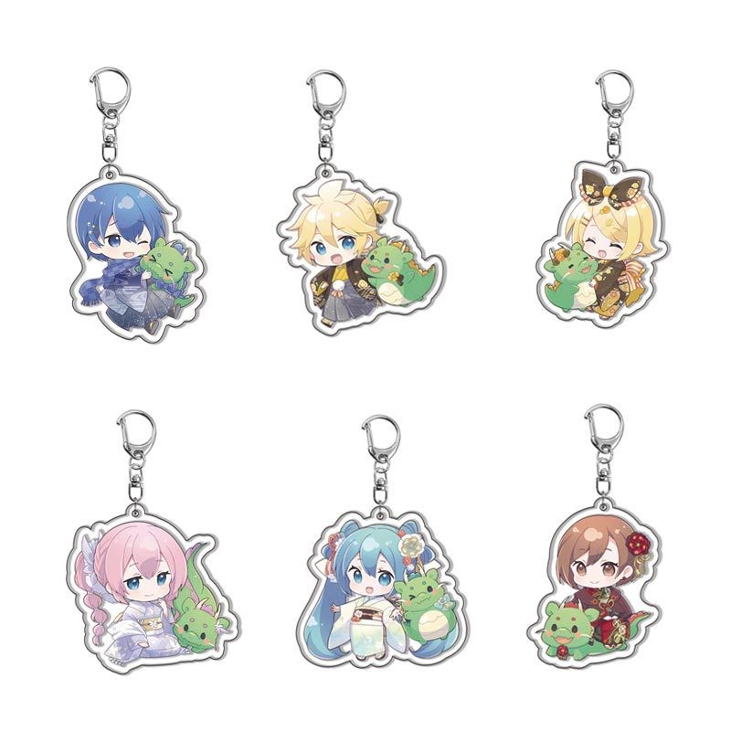 Acrylic Anime Keychain Hatsune Miku Transparent Pendant | Shopee ...