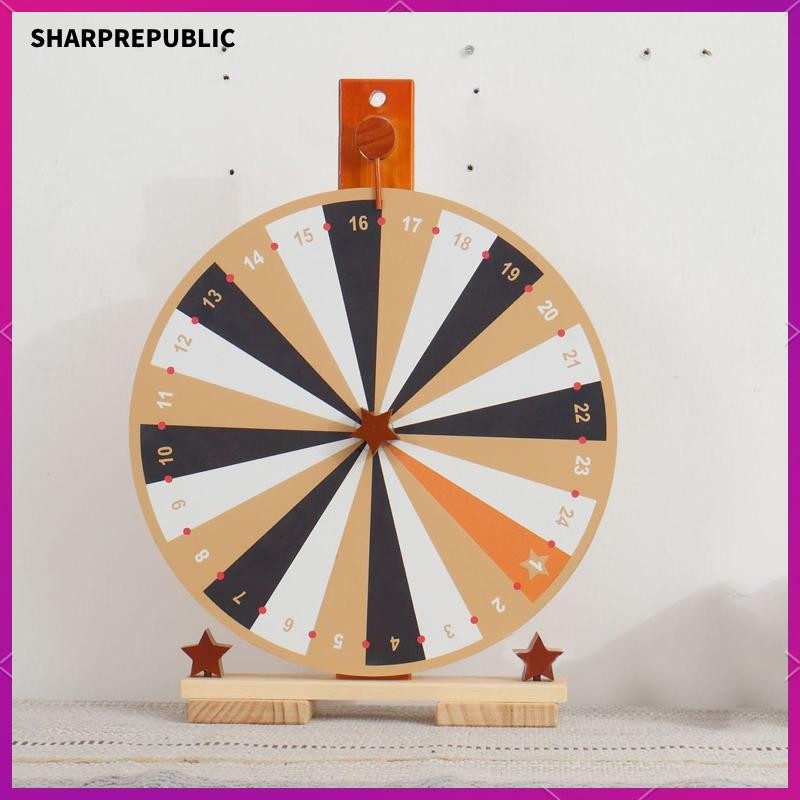 [Sharprepublic] Wood Prize Wheels Roulette Wheel 24 Slots Game ...