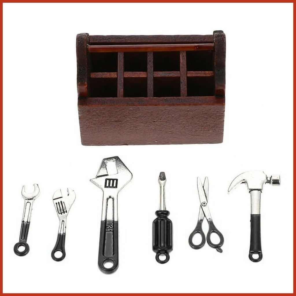 Toy House Miniature Tool Box Miniature Scene Work Tools Box Set ...