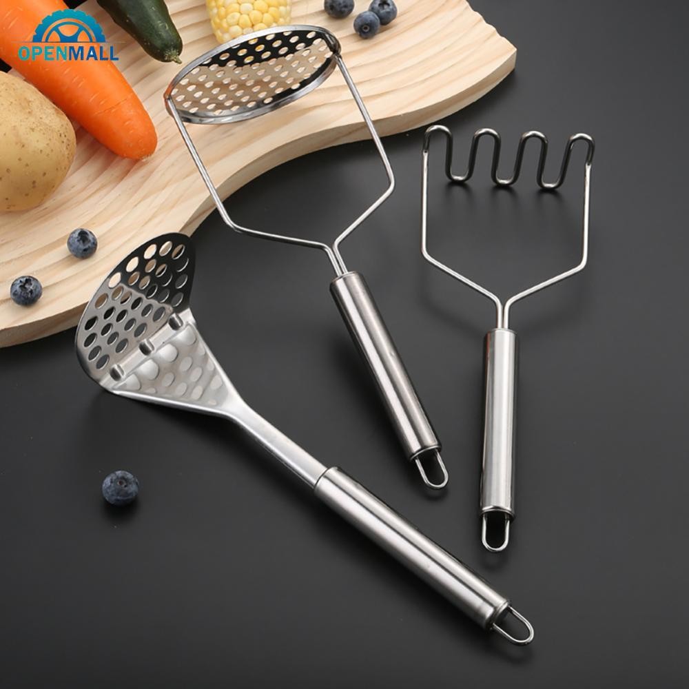 OPENMALL Stainless Steel Potato Masher Manual Fruit Vegetable Pressure ...