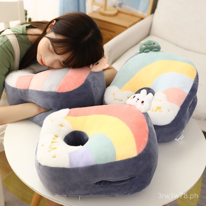 Prone Pillow Rainbow Afternoon Nap Pillow Stomach Sleeper Pillow Office ...