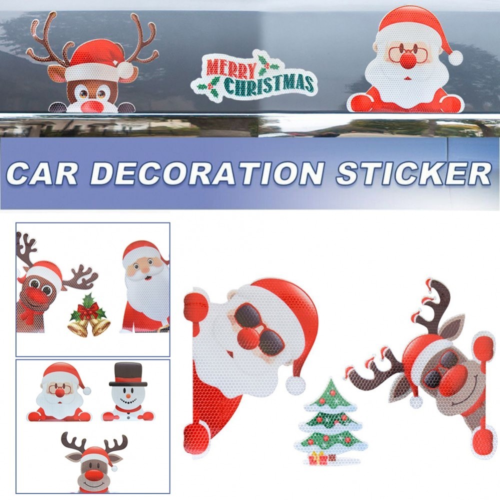 MOTORLAND-PH NEW>>Festive Reflective Christmas Stickers for Metal ...