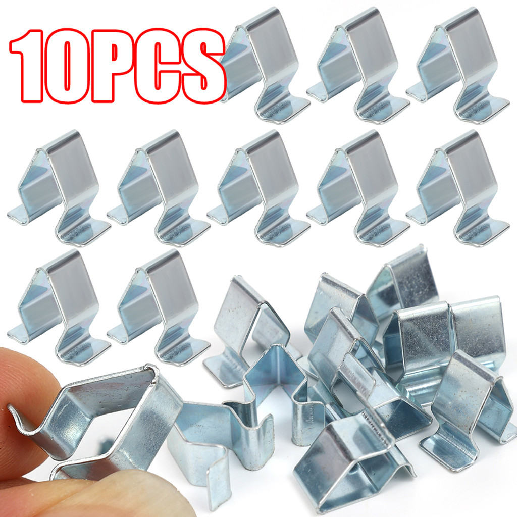 10Pcs Car Door Strip Lining Metal Fastener Clips - Stainless Steel ...
