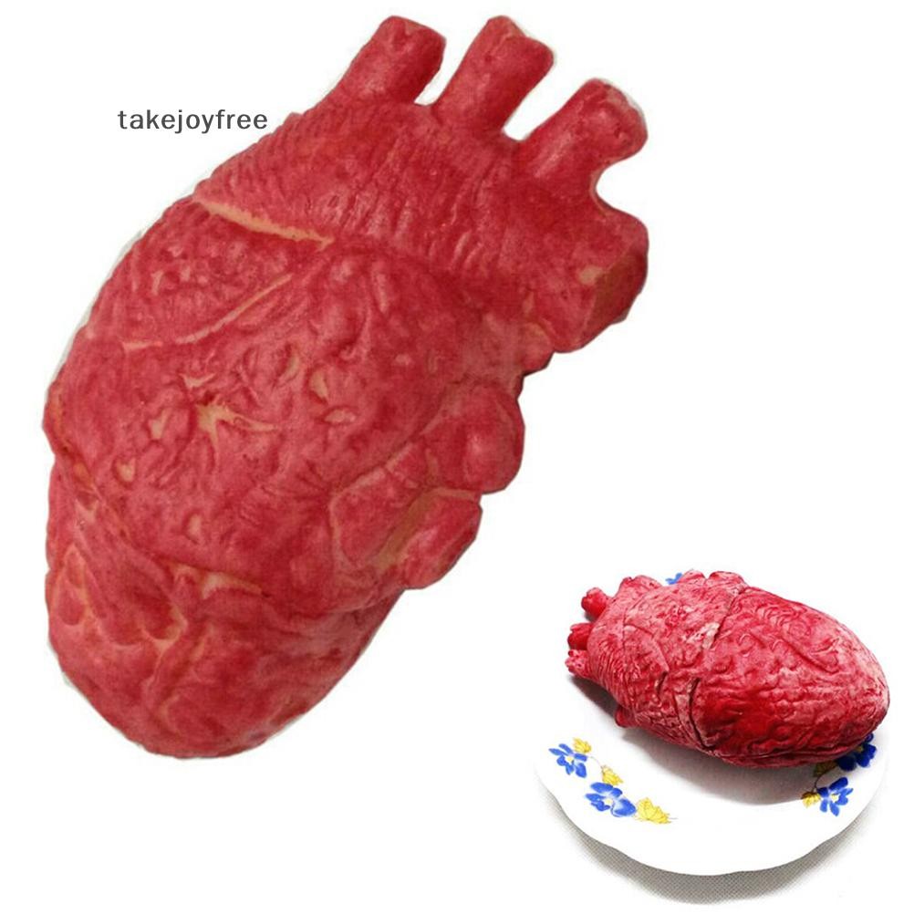 [takejoyfree] Horroribble Halloween Human Heart Prop Decoration Life ...