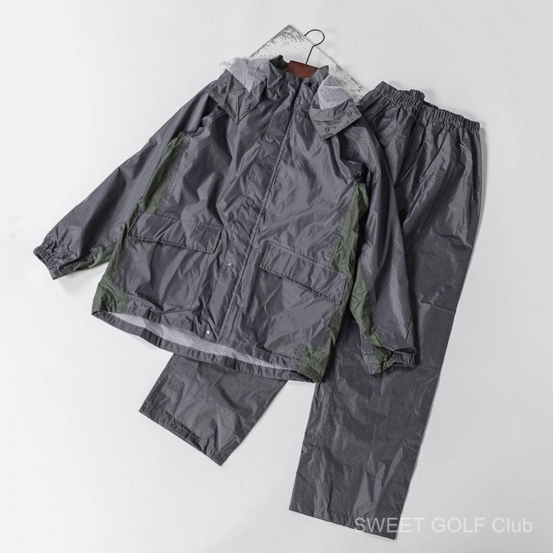 New Golf Raincoat Outdoor windproof Men's and Women's Removable Cap ...