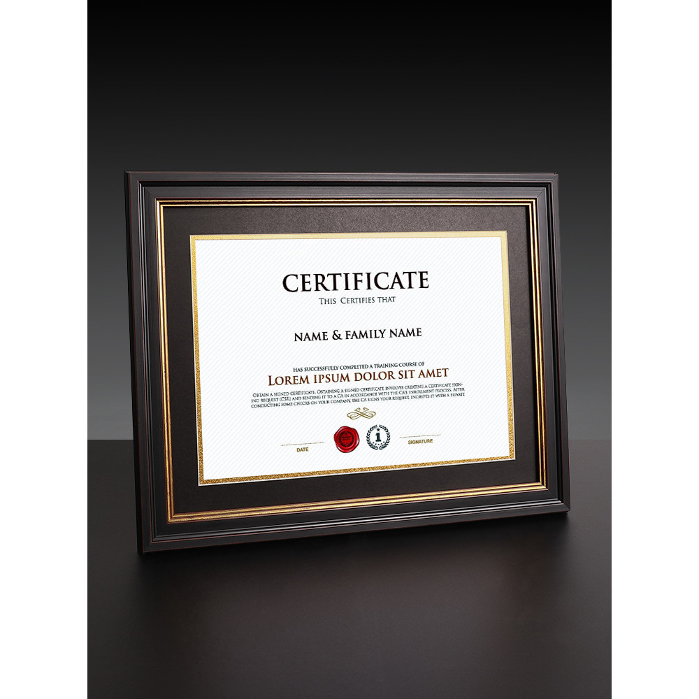 Honor Certificate Frame a4Display Frame Award Certificate Frame Patent ...