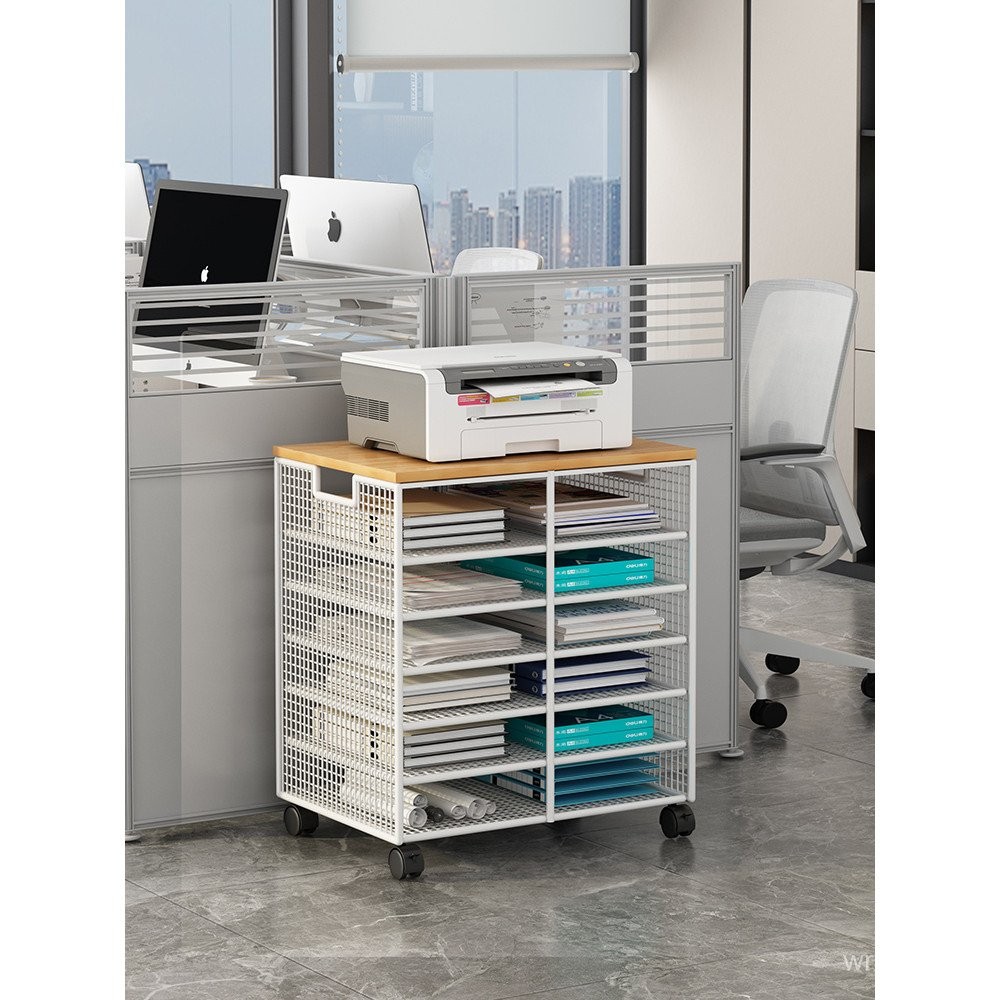 Office Under-Desk Storage Cabinet Movable File Storage Rack Printer ...