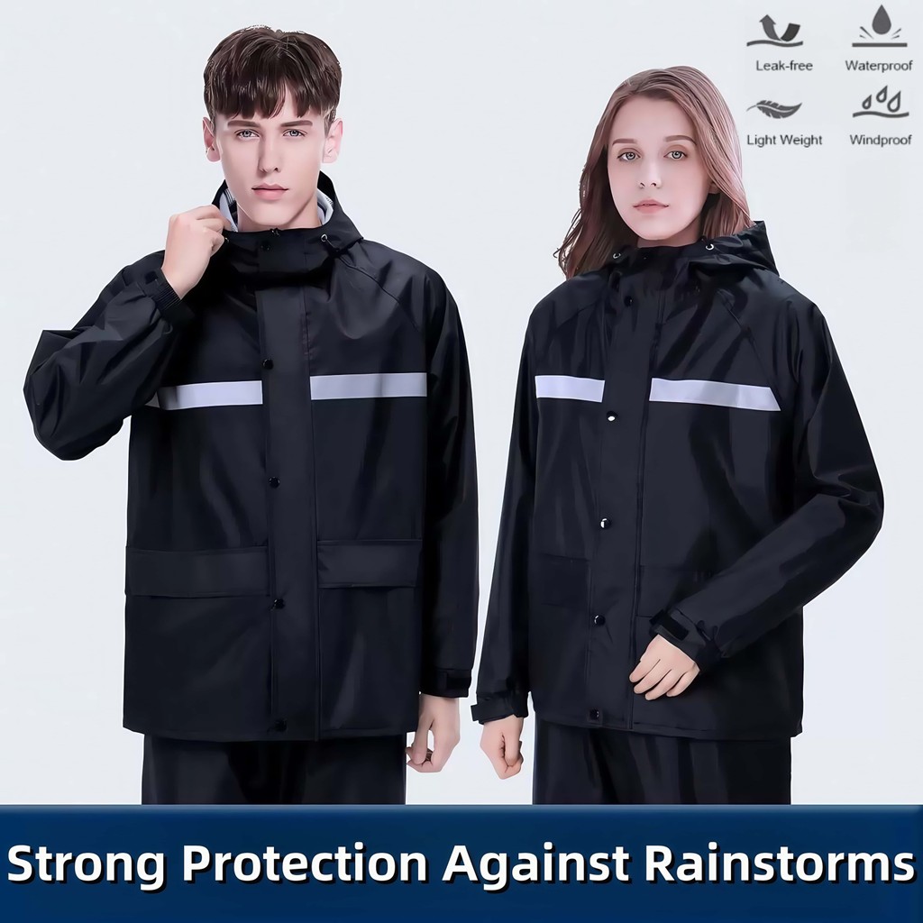 RainCoat kapote For Motorcycle Waterproof Outdoor Rainwear Jacket Pants ...