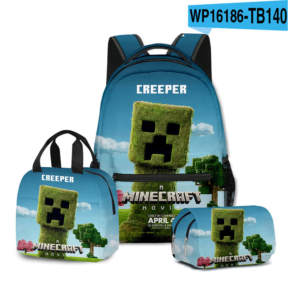 Minecraft bag for kids Minecraft lunchbox backpack pencil case set ...