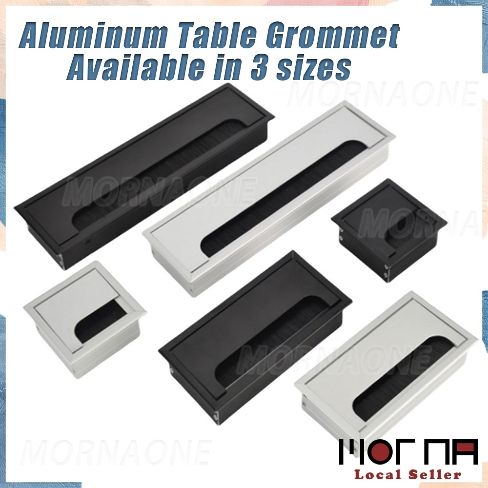 Multiple Sizes Office Hardware Matt Rectangle Wire Cable Grommet ...