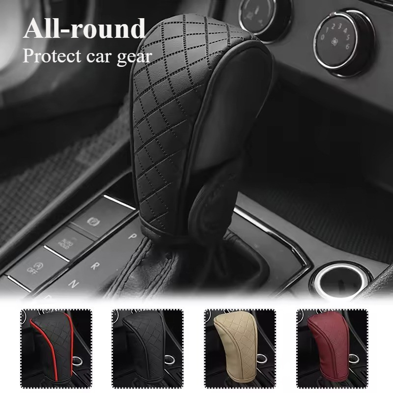 Universal Leather Auto Gear Knob Manual Gear Knob Automatic Shift Knob ...