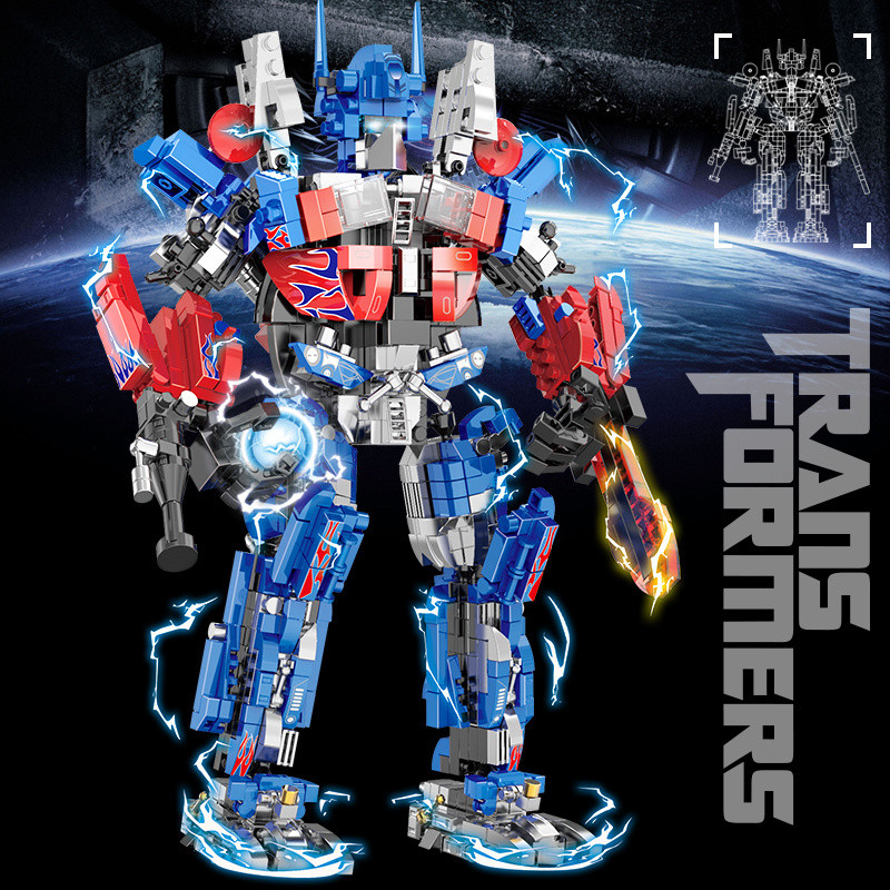 Compatible with Lego Building Blocks Optimus Prime Bumblebee Mecha ...