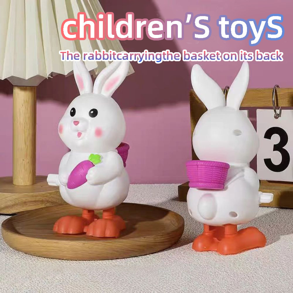 Simulated crawl learning rabbits puzzle toys for children on to jumping ...