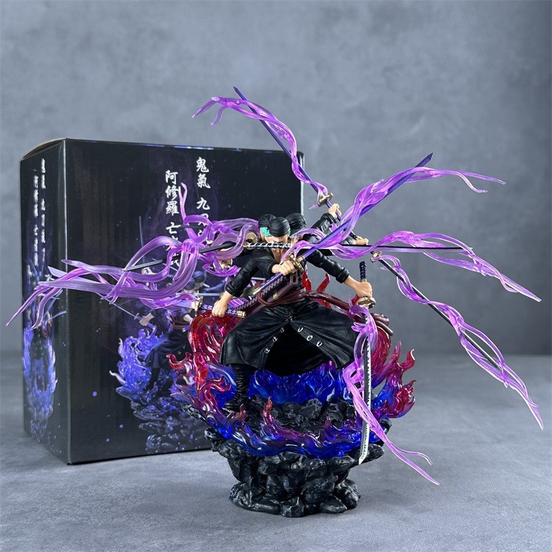 COD Roronoa Zoro Nine knives flow Asura Action Figure Anime One Piece ...