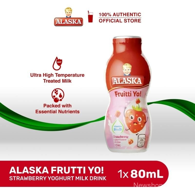 Alaska Yoghurt Strawberry Fruitti 80ml | Shopee Philippines