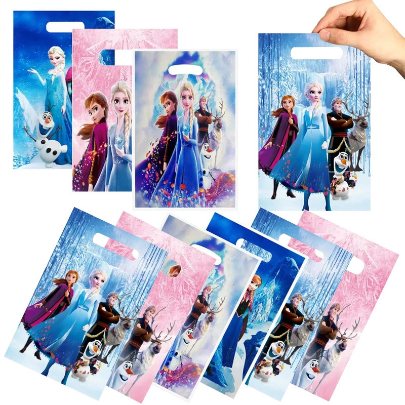 Frozen Princess Gift Bag Candy Treat Bag Anna Elsa Goody Bag Olaf Party ...