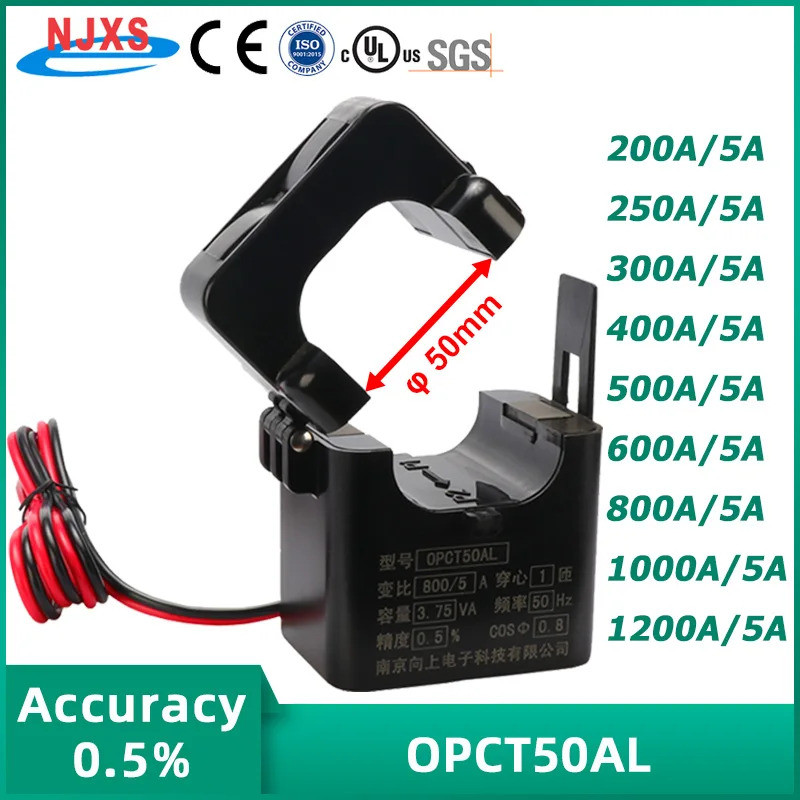 Split Ferrite Core Current Transformer Factory Open Type Ct Ac 50a 100a