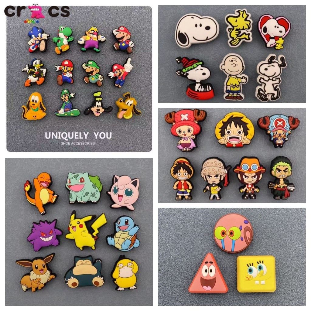 Jibbilz Cross shoe accessories Pokémon Pikachu Crayon Shin-chan One ...