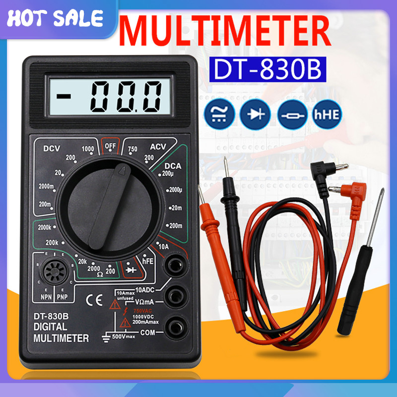 PP+New Smart LCD Digital Multimeter DC/AC 750 1000V Digital Mini ...