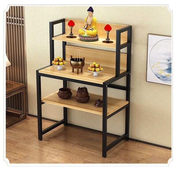 Simple Altar Buddha Shrine Home Guanyin Bodhisattva God of Wealth ...