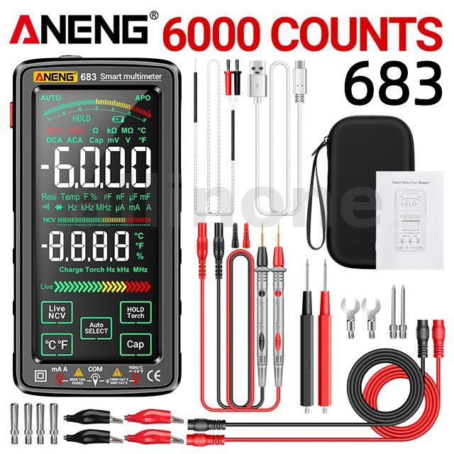 ANENG 683 Smart Multimeter High-end Touch 6000 Counts Multimetro Test ...