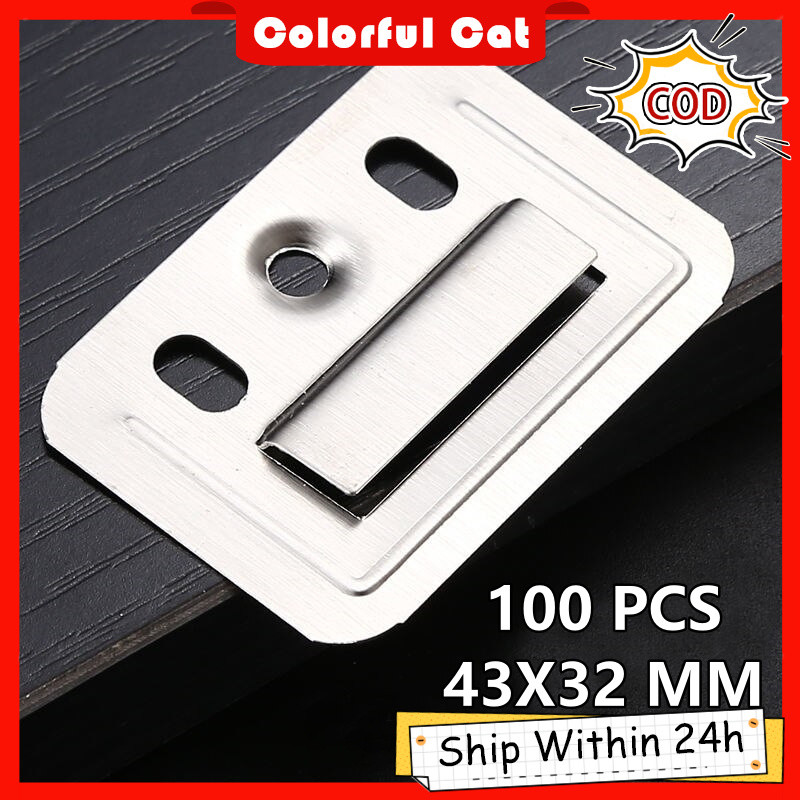 100Pcs Wall Board Clip Wall Cladding Clip WPC Wall Fluted Panel Clip ...