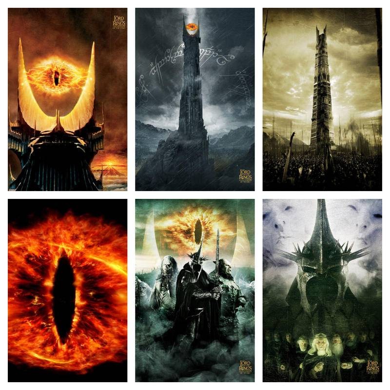 The Lord of the Rings Poster Black Gate of Mordor Poster The Eye of ...