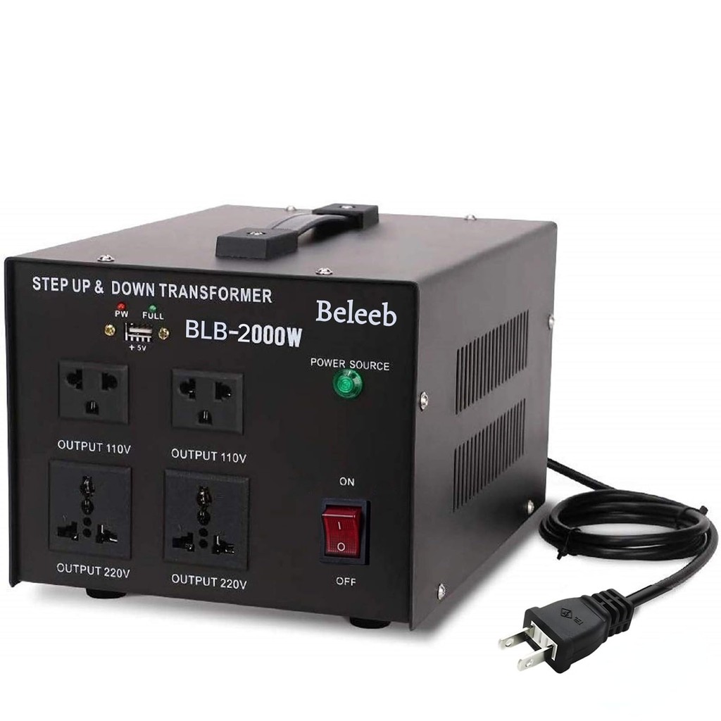 High Power Dual Voltage Transformer: 2000W & 3000W Step-Up/Step-Down Voltage Converter for ...