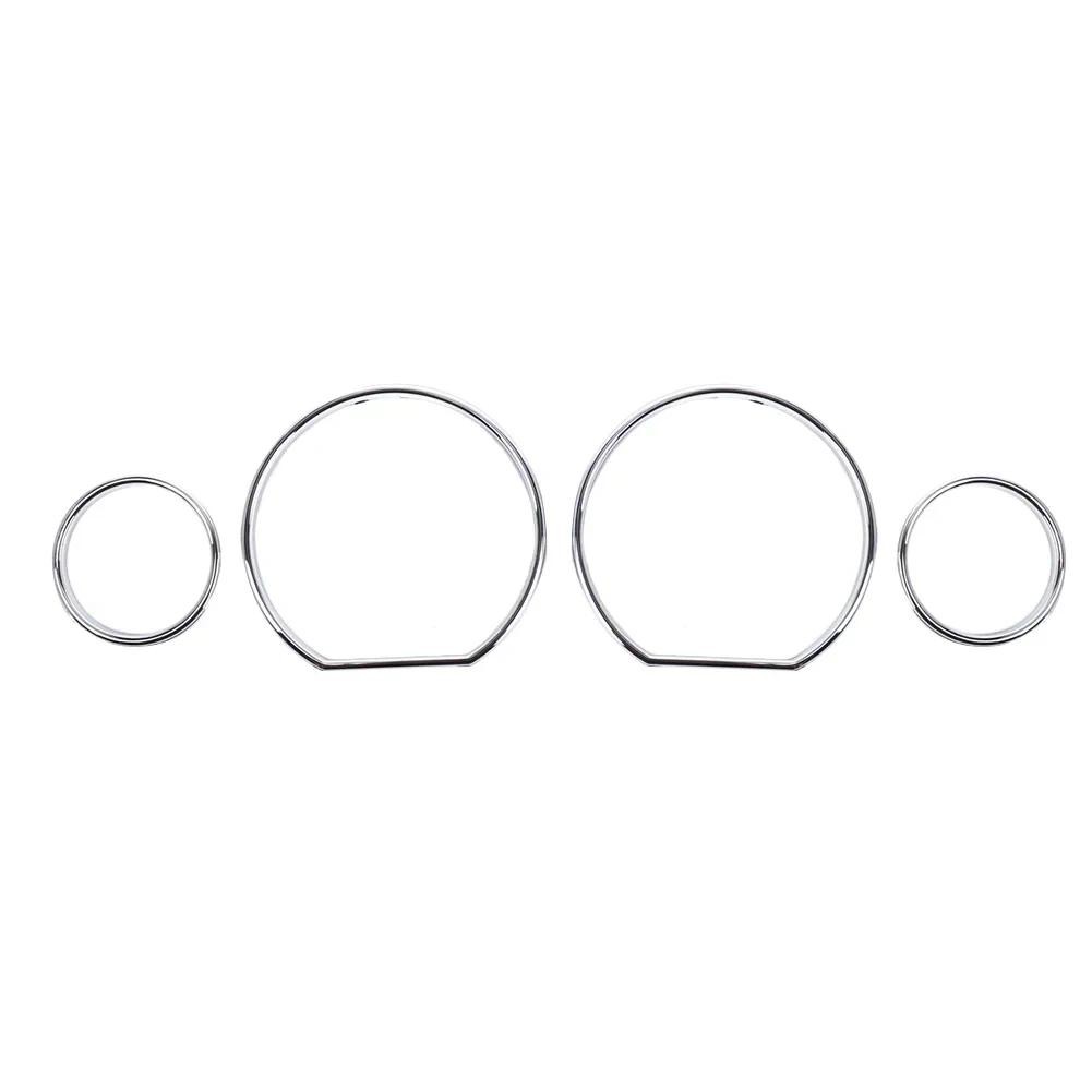 Car Accessories Instrument Circle Silver ABS Bezal Dashboard Chrome ...