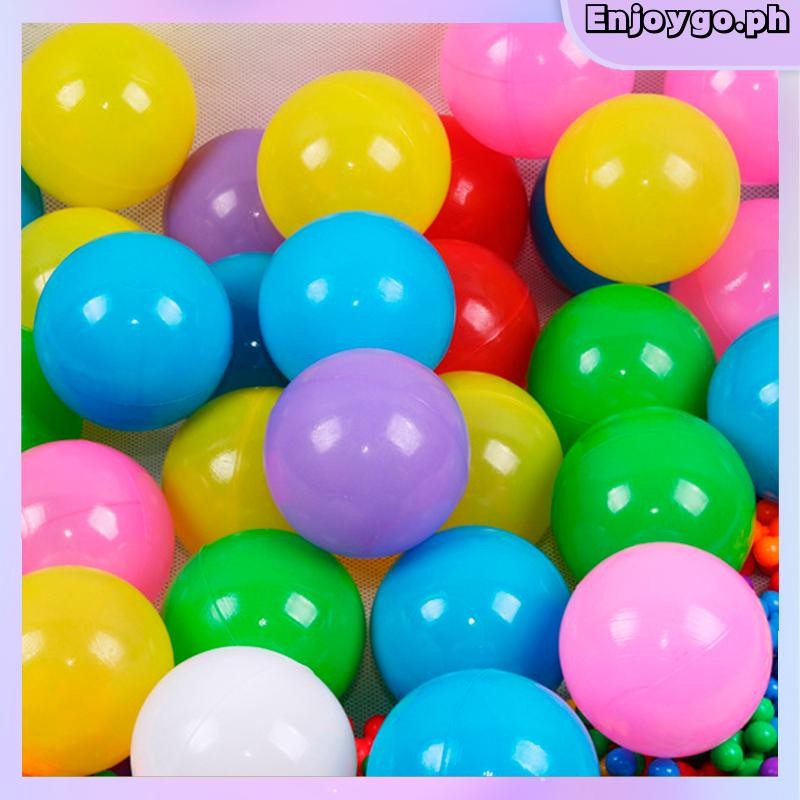 100Pcs Balls Soft Plastic Play Pit Balls For Indoor Outdoor Swimming ...