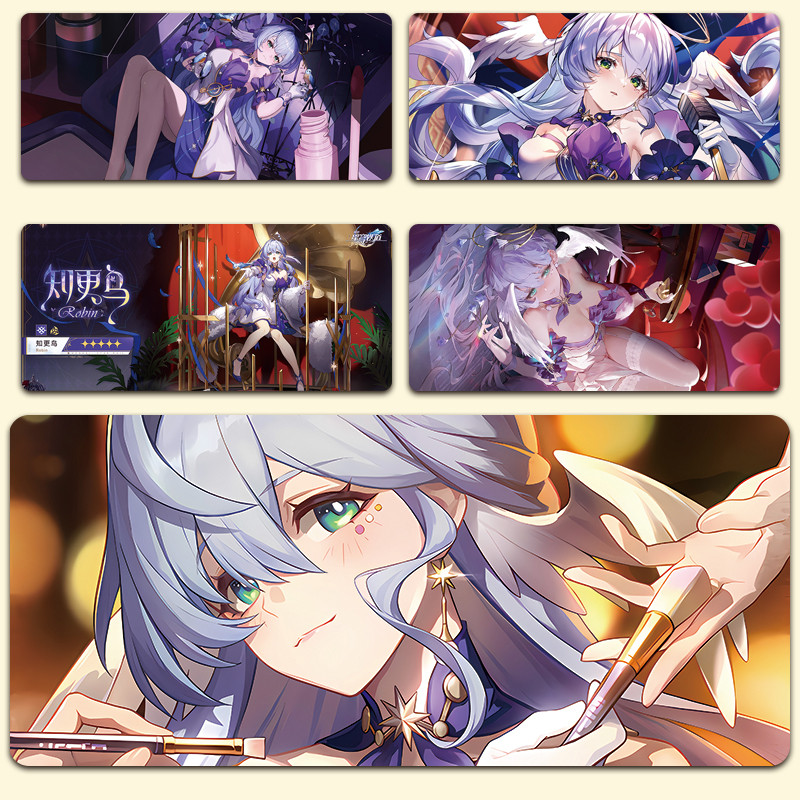 Robin Mouse Pad XXL Honkai Star Rail Bame Mouse Pads Custom Non-slip ...