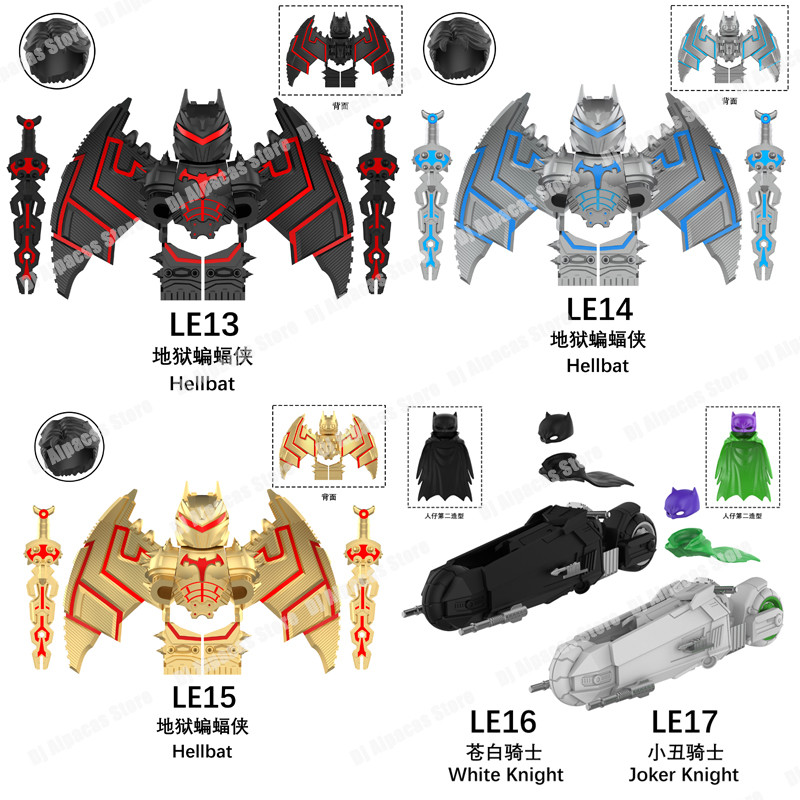 Hellbat Building Blocks White Knight Figures Batman Toy Joker ...