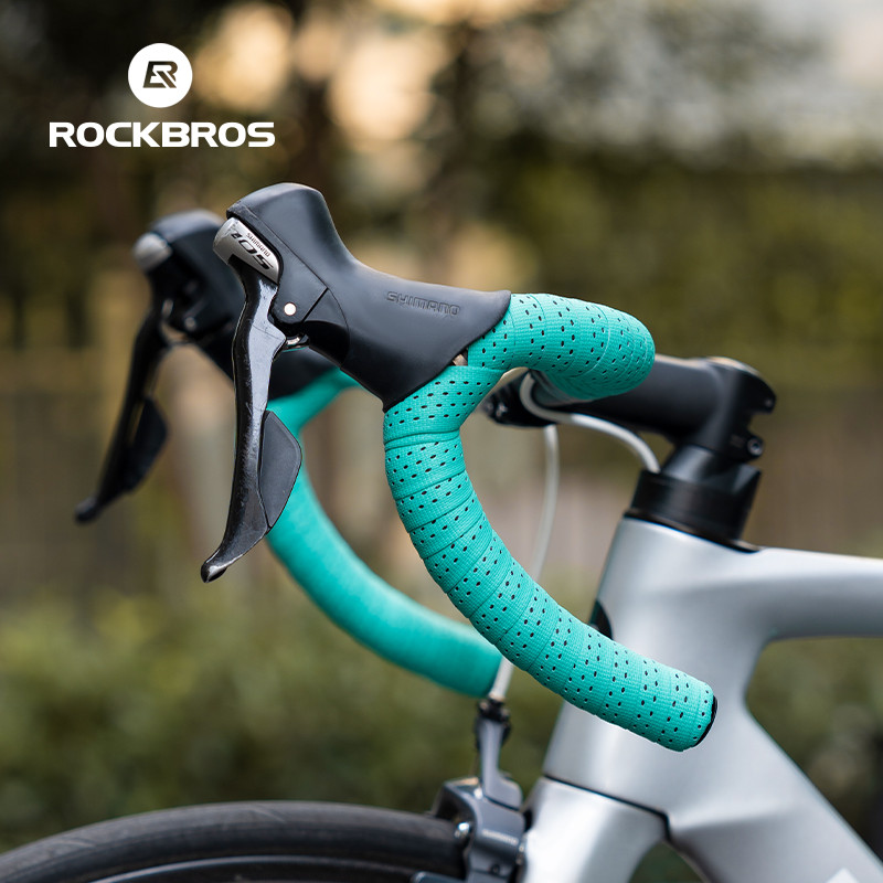ROCKBROS Road Bike Handlebar Tape Anti-Slip PU EVA Breathable Shock Absorbing Cycling Strap Wear ...