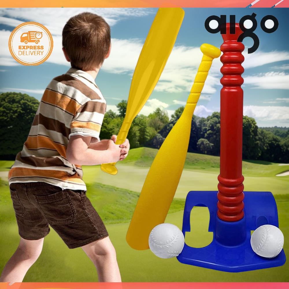 Baseball Toys Includes 2 Balls Bat Tee Kids Baseball Sports Toy Set for ...