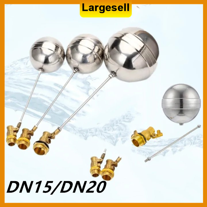 1/2" 3/4" Float Ball Valve DN15/DN20 Stainless Steel Water Tank Float ...