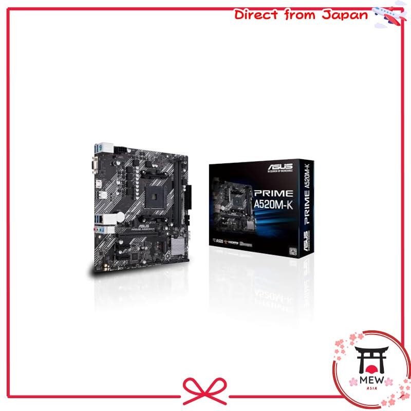 ASUS PRIME A520M-K AMD Ryzen 5000 series AM4 compatible A520 chipset ...